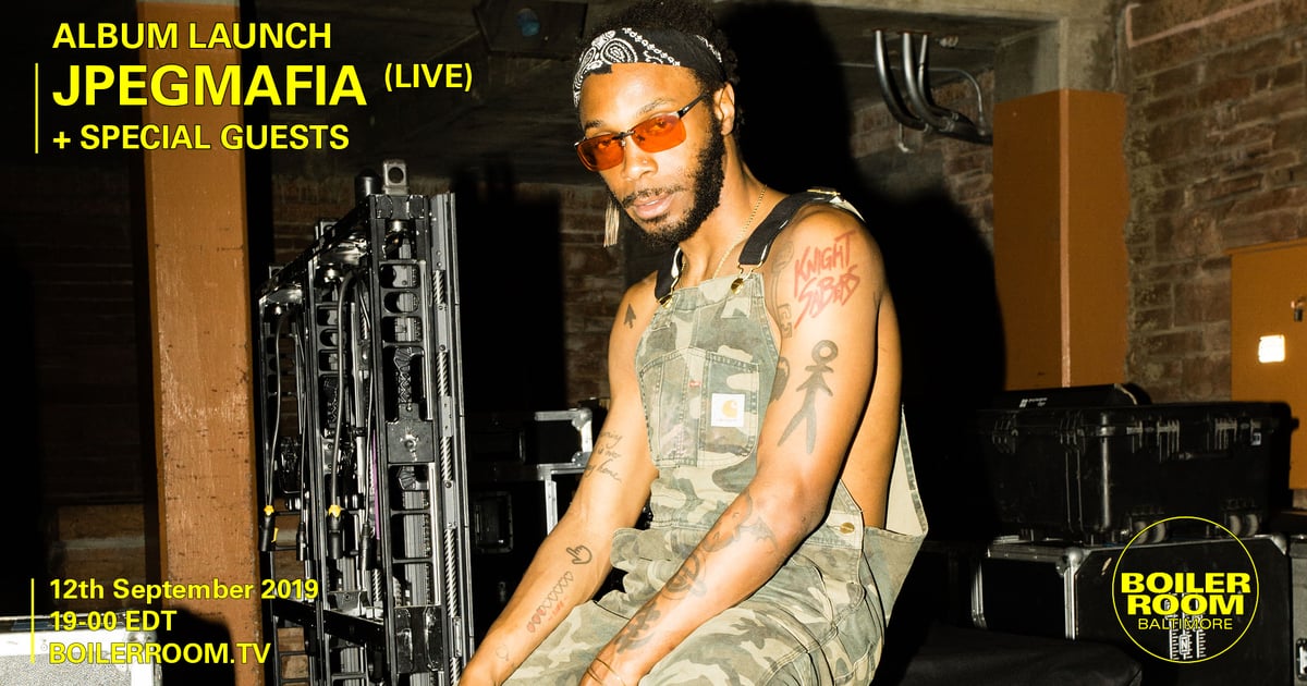Baltimore: JPEGMAFIA Album Launch - BOILER ROOM